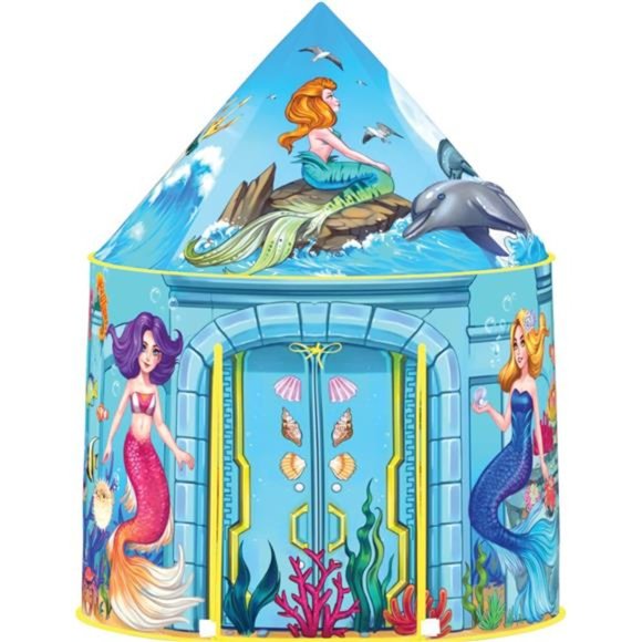 Toys | Mermaid Kids Play Tent Playhouse Under Sea Pop Up Fort With ...